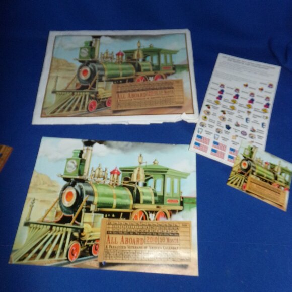 Art | All Aboard Vintage Limited Edition Train Locomotive Calendar 210 ...